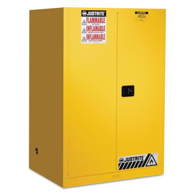 Yellow Safety Cabinets for Flammables, Self-Closing Cabinet, 90 Gallon ...
