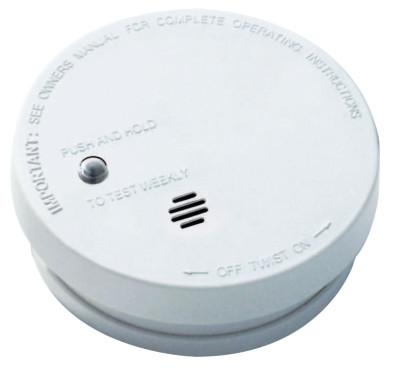 Battery Operated Smoke Alarms, Smoke;Fire, Ionization, 5 in Diam / 1 E ...
