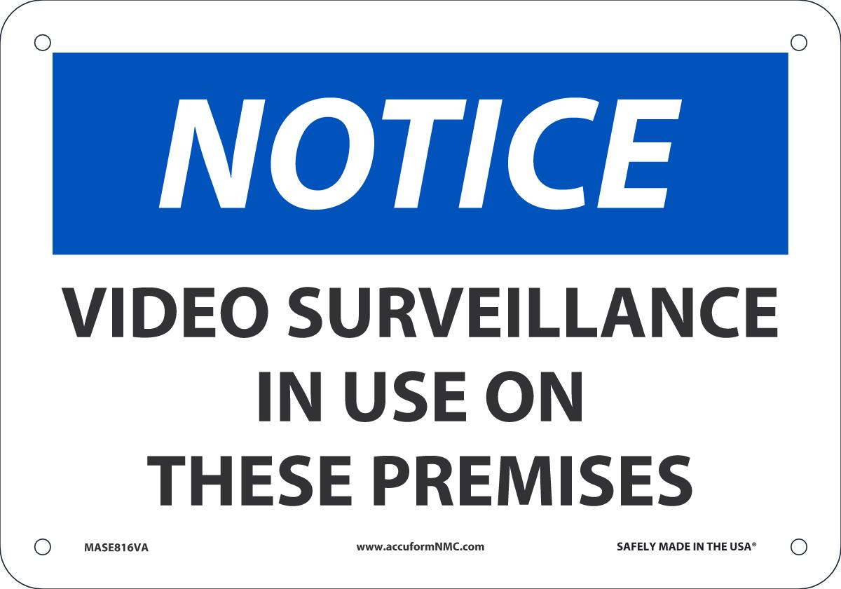 VID SURV IN USE ON PREM 7X10 AL – Safety-Stop Supply
