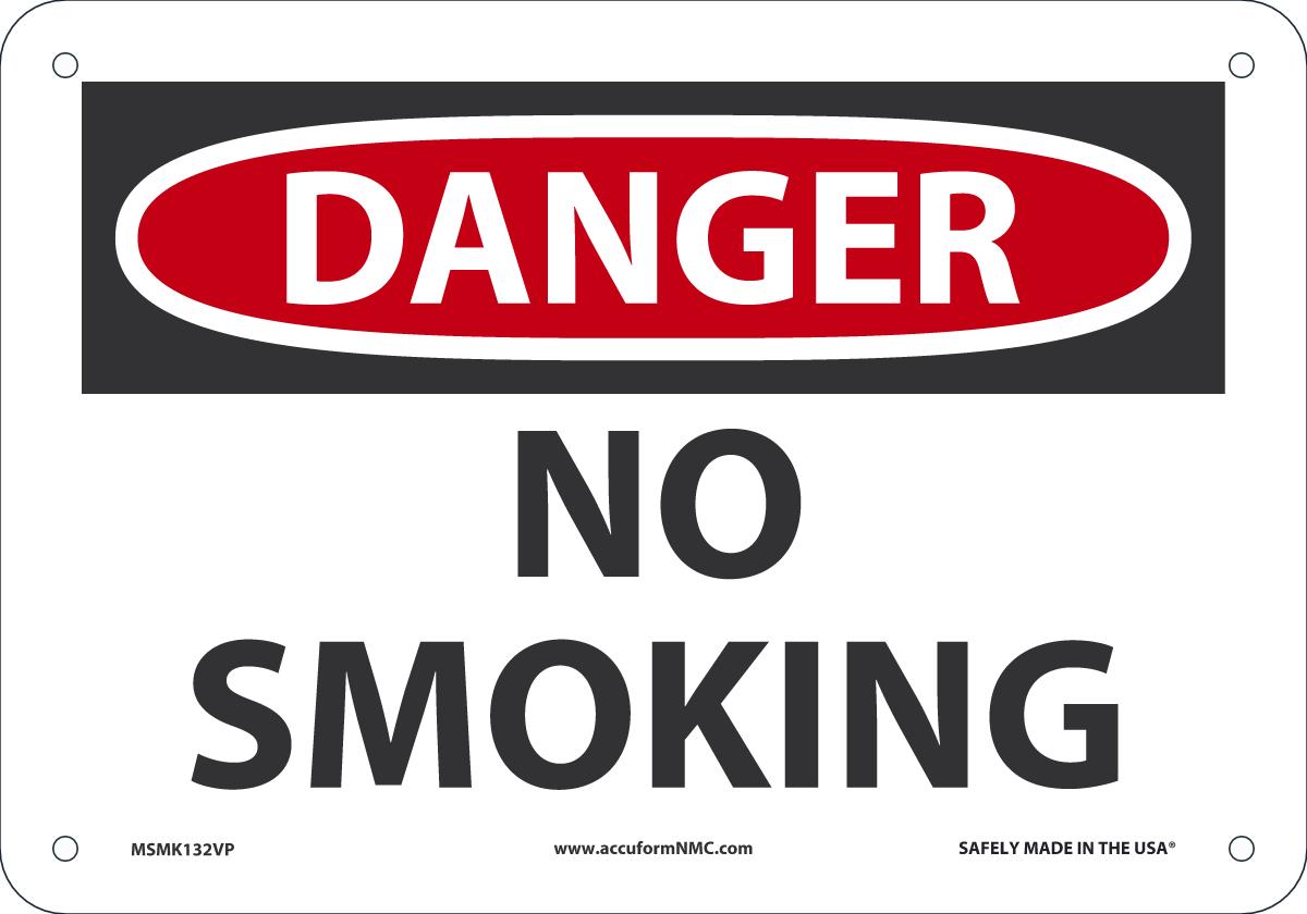 Sign DGR NO SMK 7X10 PL – Safety-Stop Supply